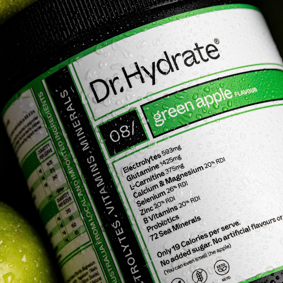 Dr. Hydrate Green Apple Jar | Hydration Supplement Australia